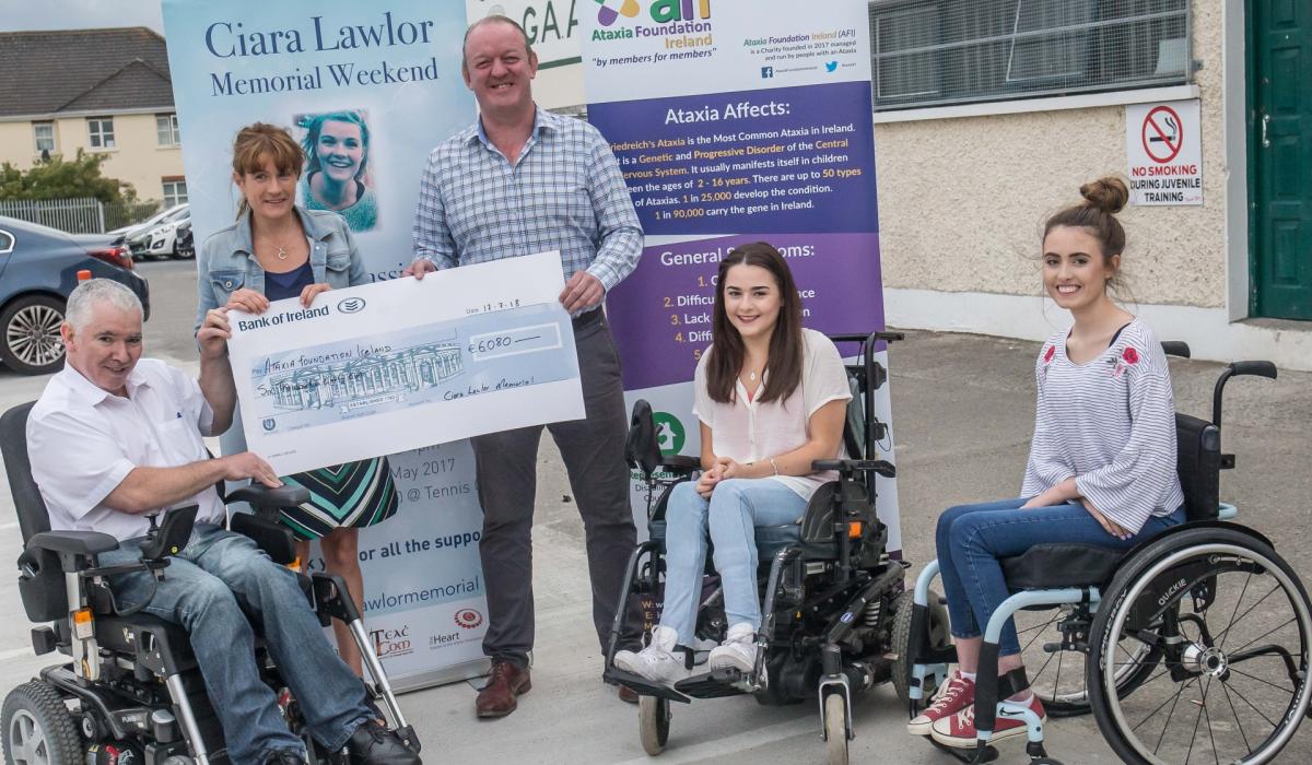 Over €6,000 raised for Ataxia Foundation Ireland from the Ciara Lawlor Memorial Weekend ...