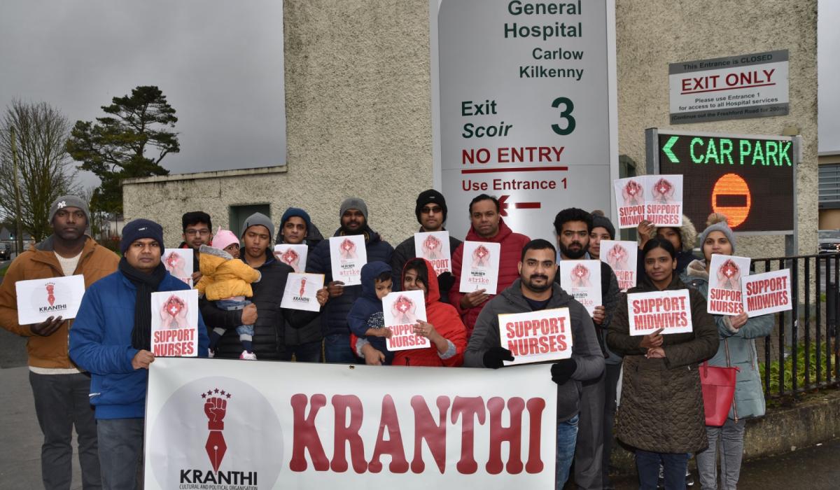 Kilkenny's Indian nurses protest in support of INMO colleagues ...