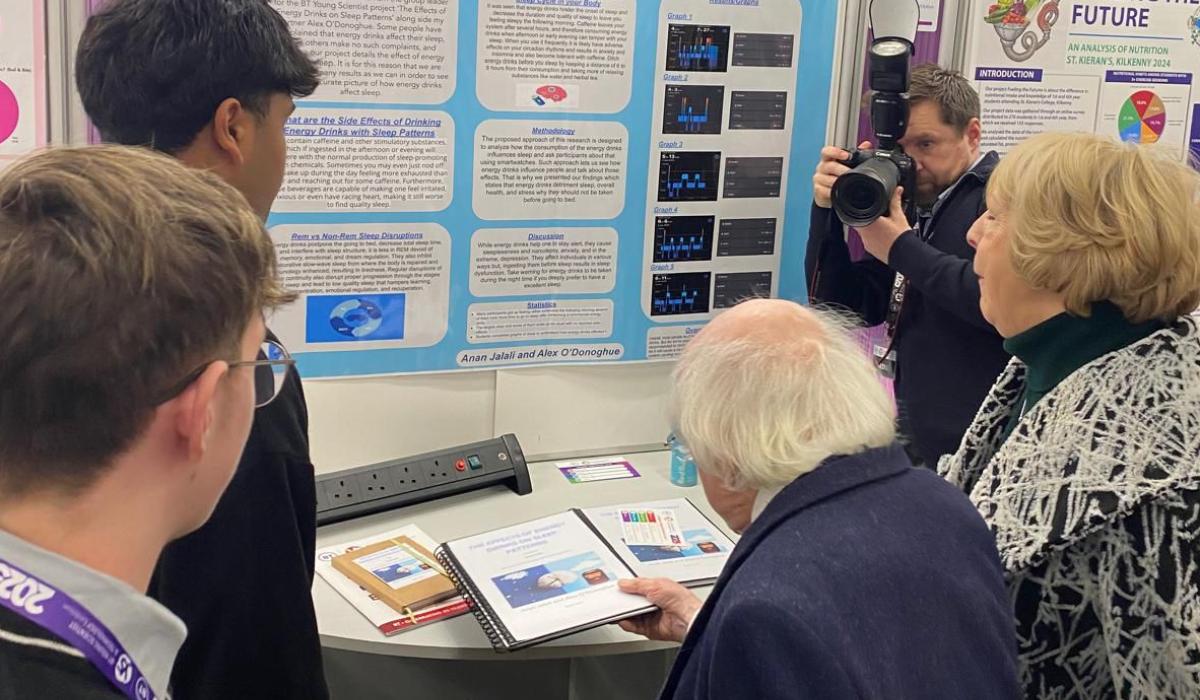 Kilkenny students showcase their innovative project to President ...