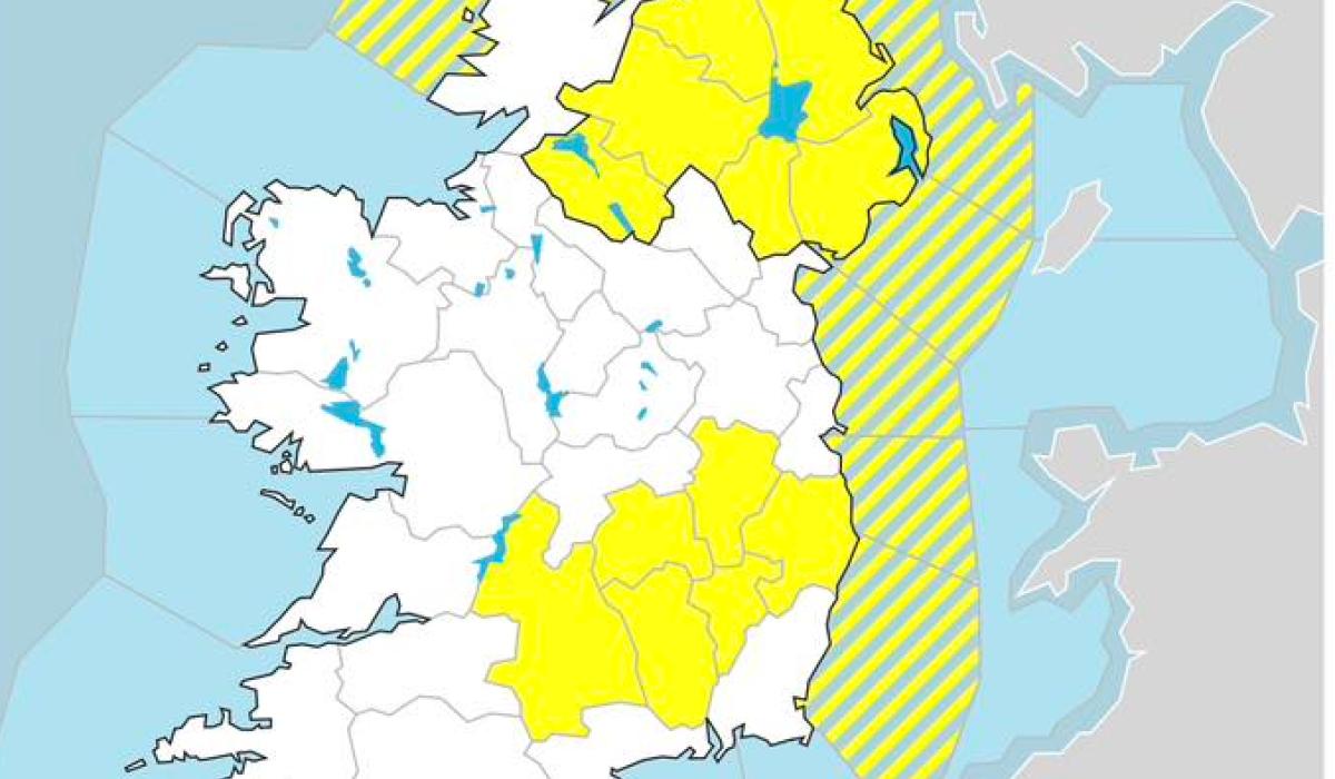 ALERT: Met Éireann issues weather warning for Kilkenny with spot ...