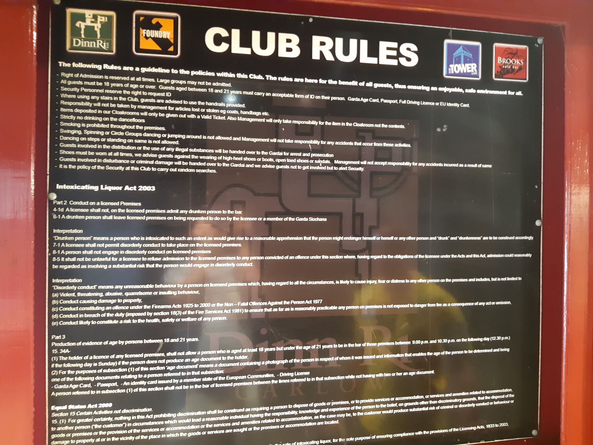 FUN: The Foundry club rules don't allow 'swinging, spinning or circle ...